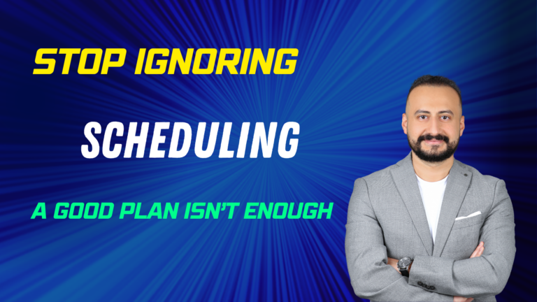 Stop ignoring scheduling: Why a good plan isn't enough - Smart PM Blog